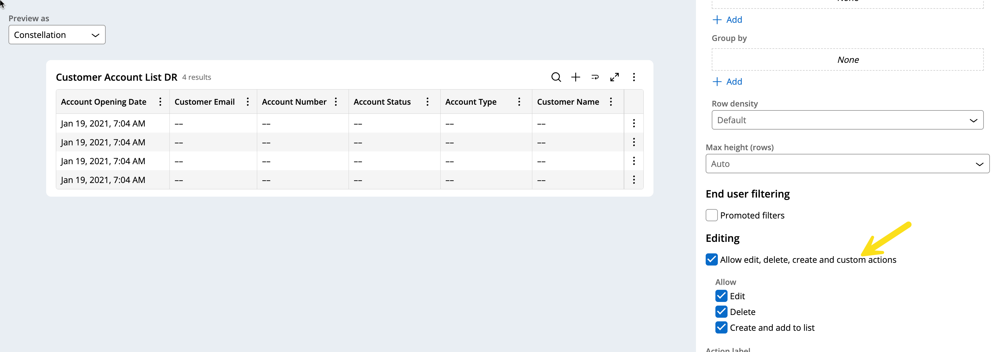 Configuring the "Create Case" Action for Data Objects | Support Center